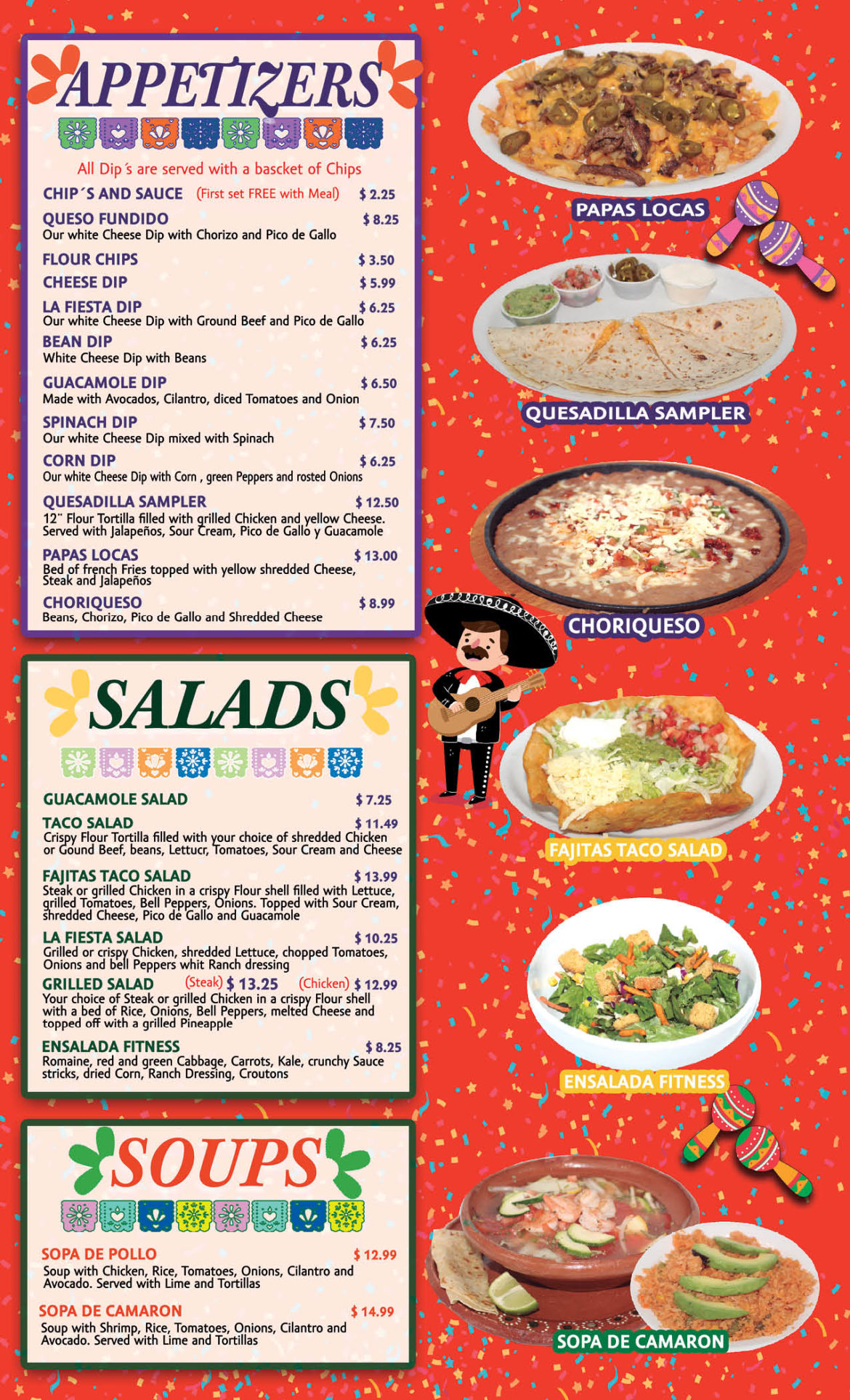 Menu – La Fiesta