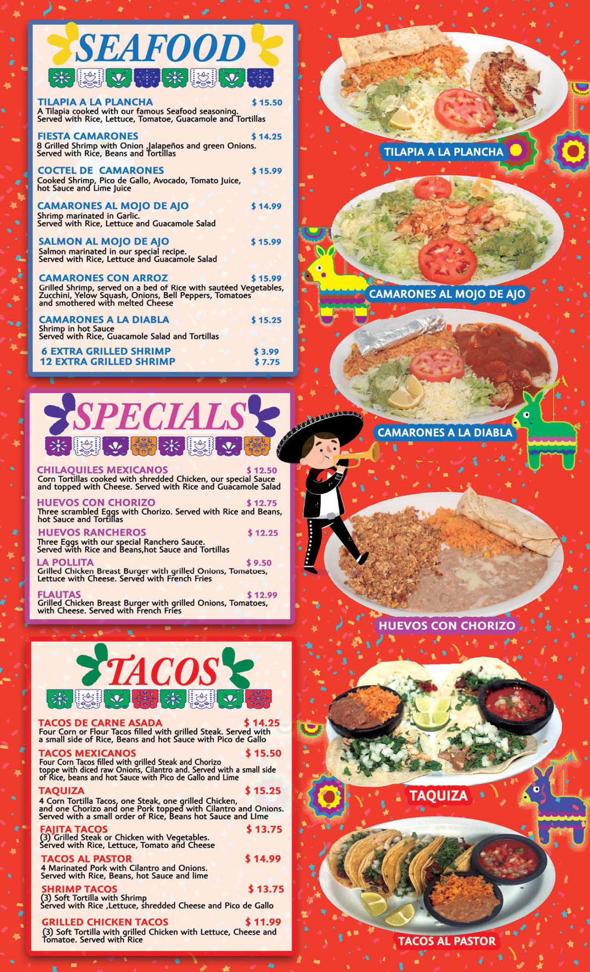 Menu – La Fiesta