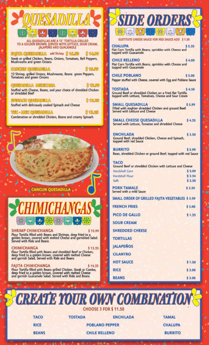 Menu – La Fiesta